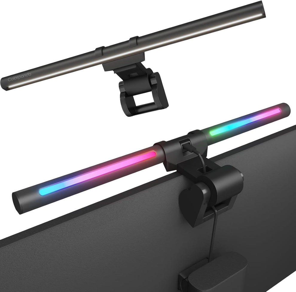 Colorpanda RGB Monitor Light Bar: Dual LED, Eye-Friendly Desk Lamp ...