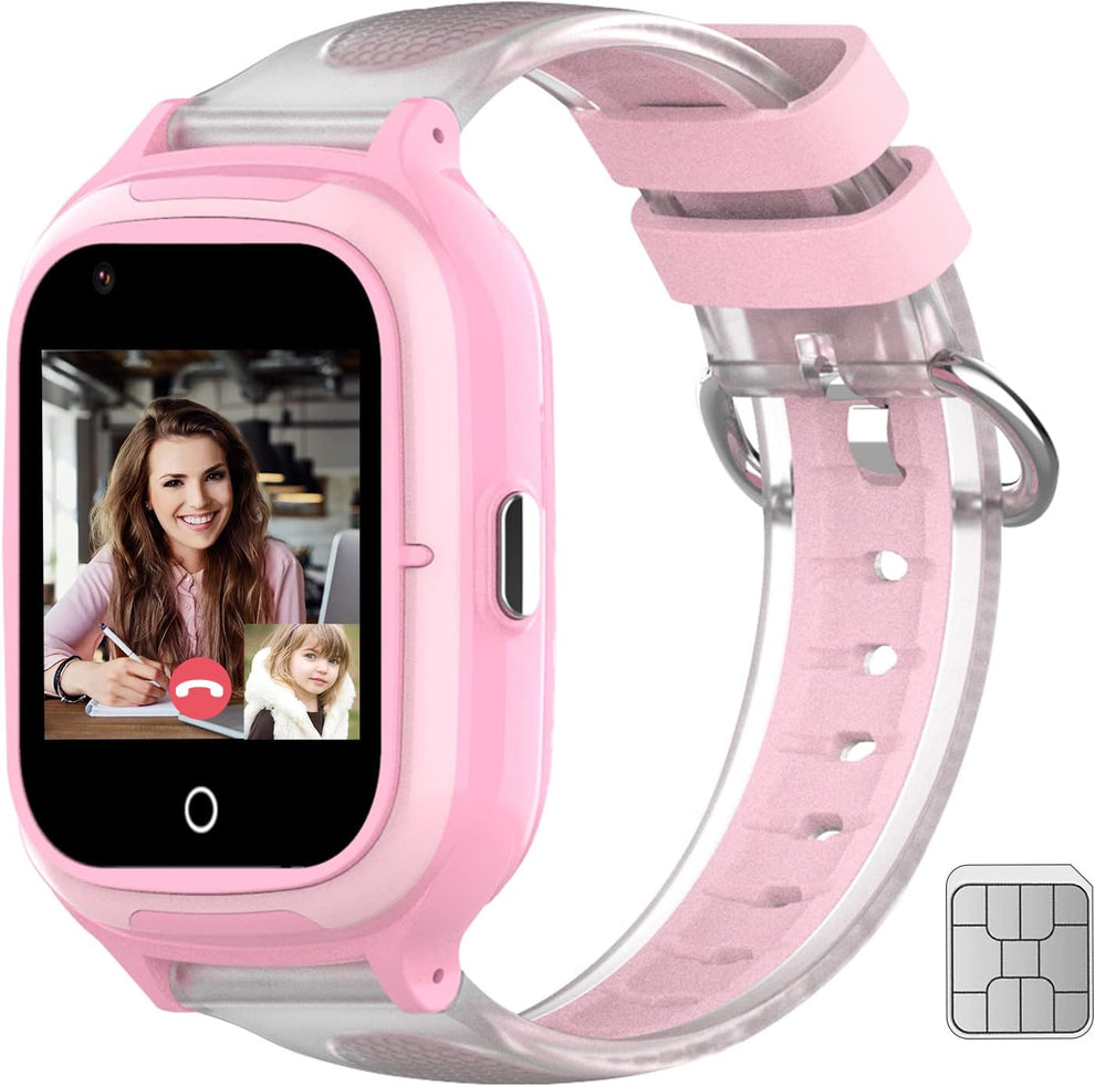 GPS Tracker Kids Smartwatch | Voice & Video Calling (Pink) – GearMustHave