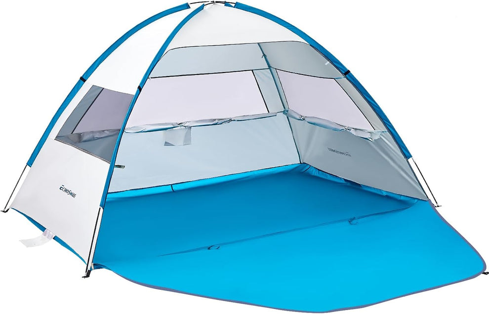 EchoSmile Sun Shelter: Portable UPF 50+ Beach Tent – GearMustHave