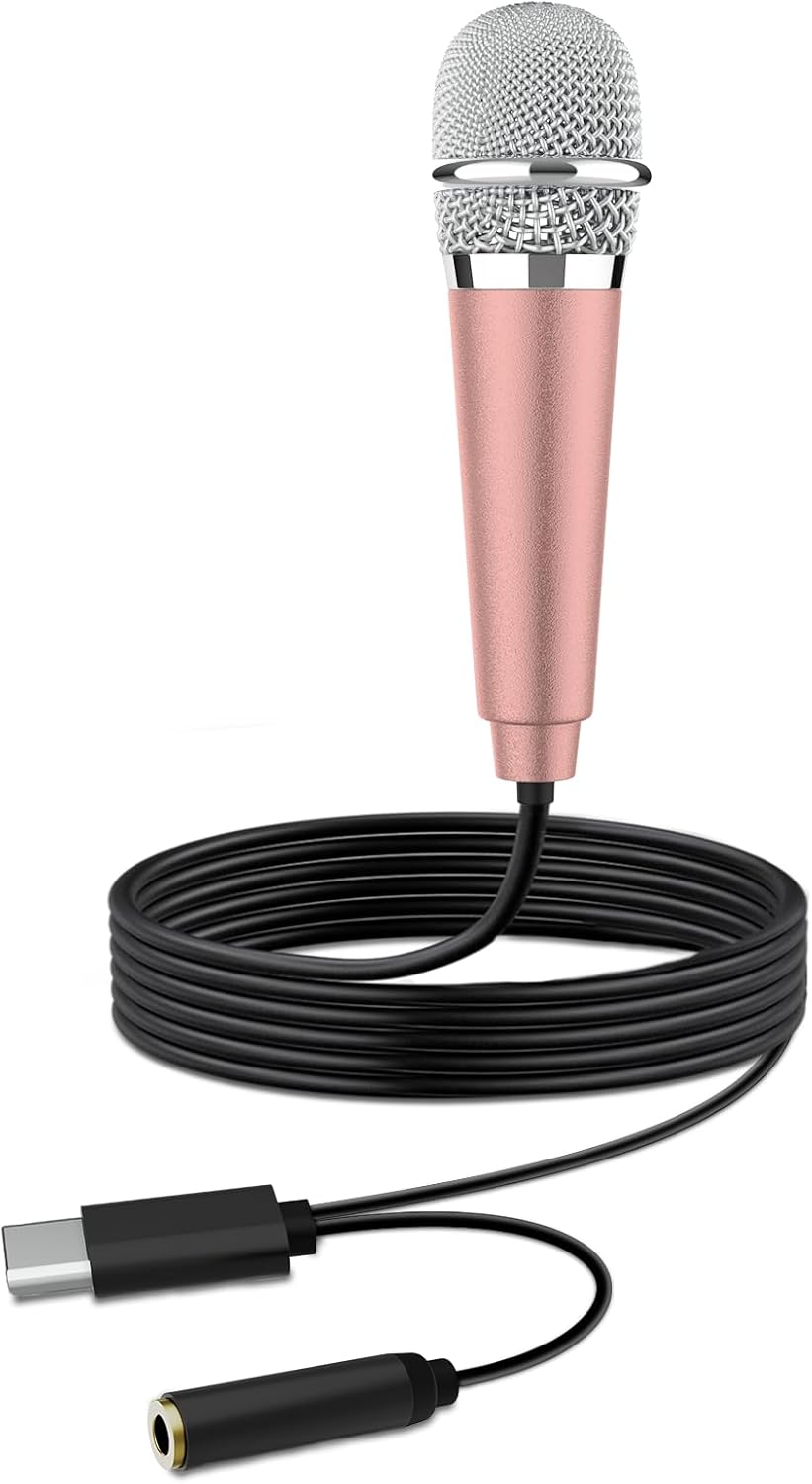 PoP Mini Karaoke Microphone | Rose Gold | ASMR Singing Vlogging ...