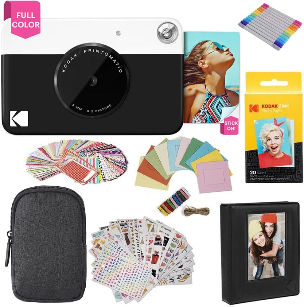 KODAK Printomatic: Instant Colorful Photos Bundle - Black – GearMustHave