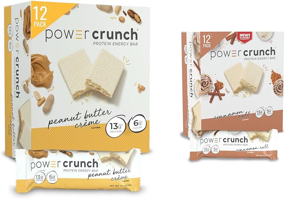 Power Crunch Protein Wafer Bars - High Protein, Delicious Peanut Butte ...