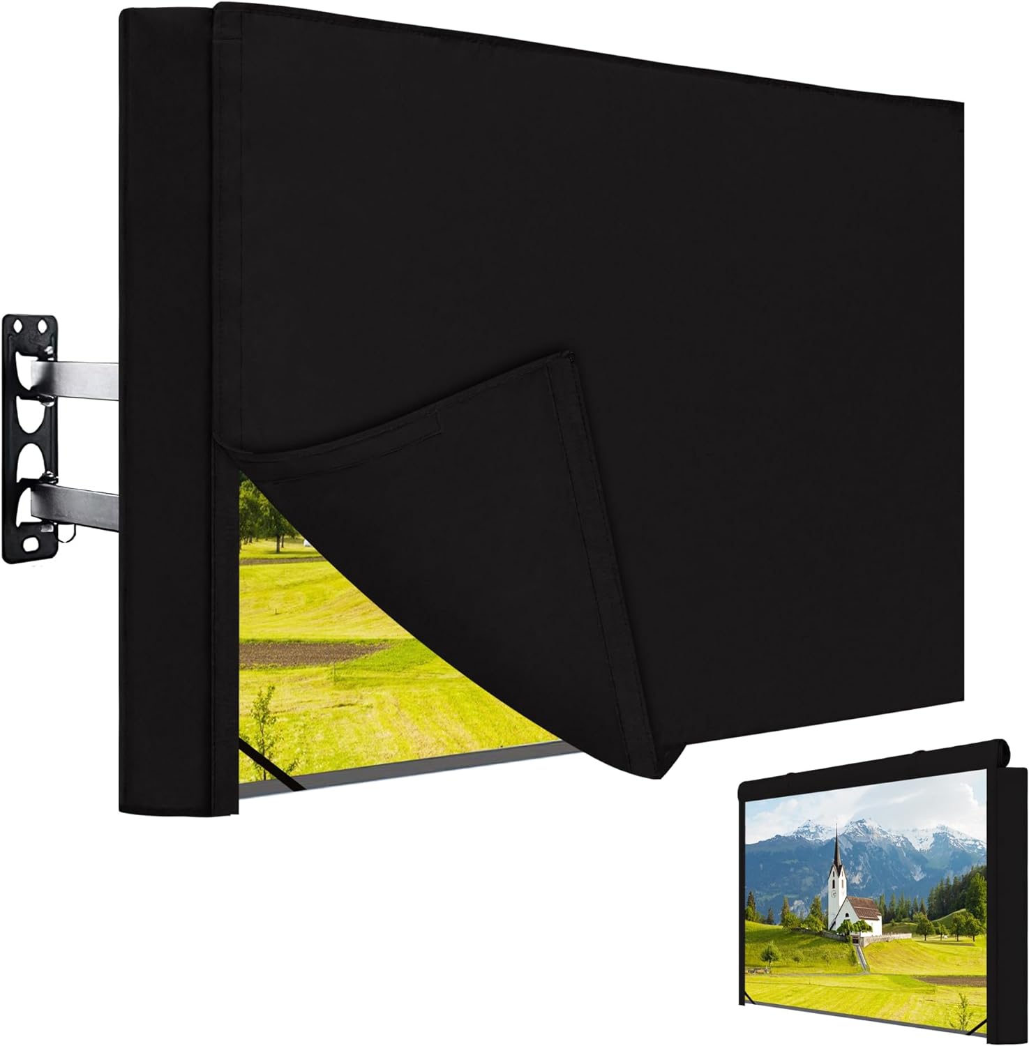Waterproof Outdoor TV Cover for 40-43 TV, Roll Up Front, Weatherproof ...