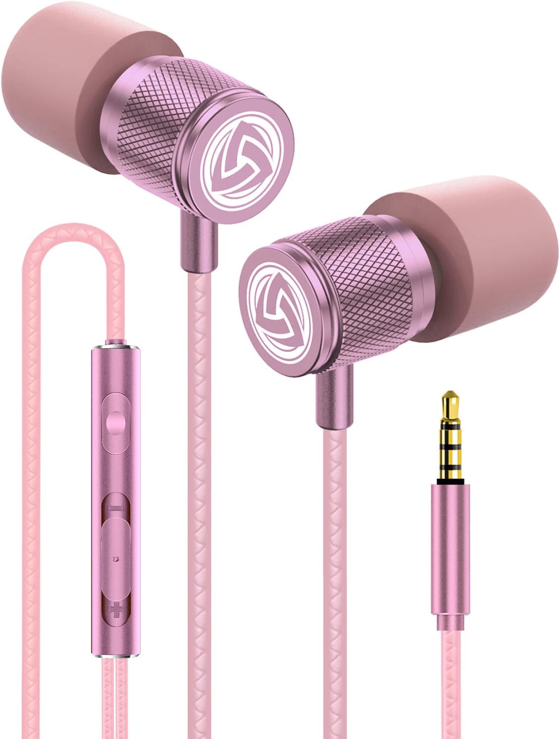 LUDOS Ultra Wired Earbuds: 5-Year Warranty, Mic, Noise Isolation - Pin ...