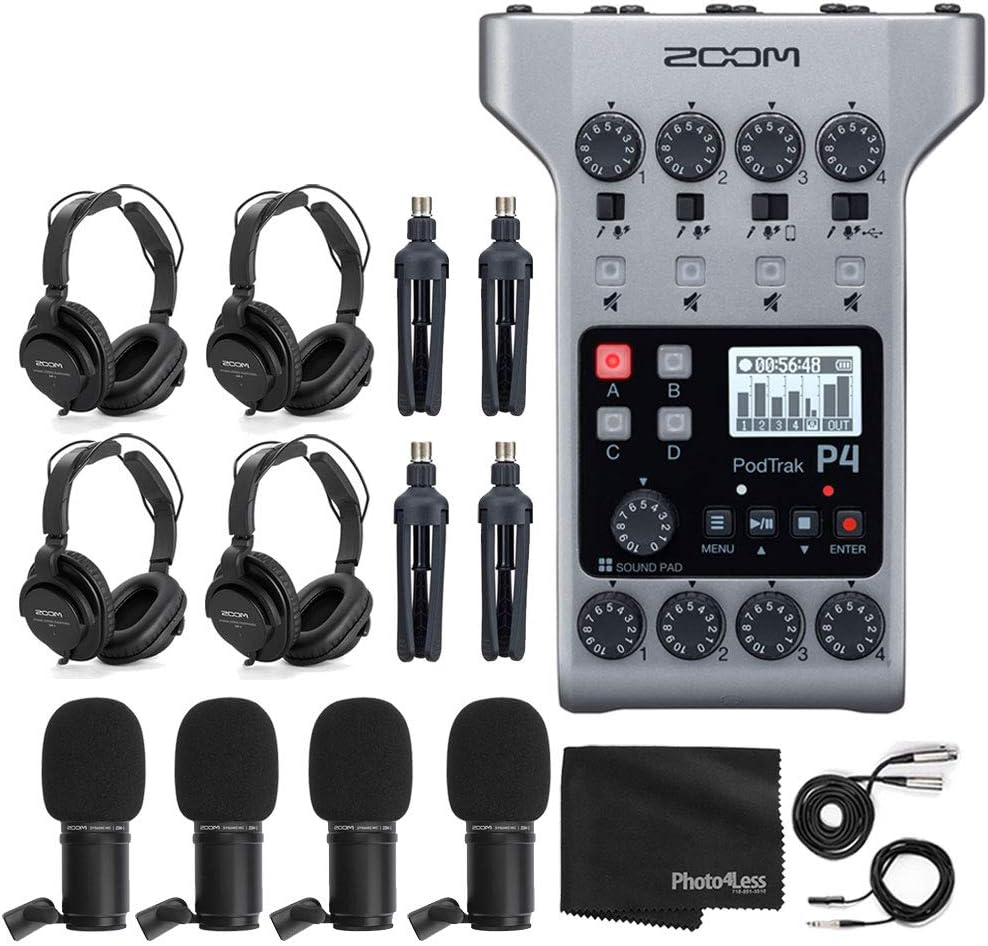 Ultimate Podcasting Bundle by Zoom: 4-Person Recording Power – GearMustHave