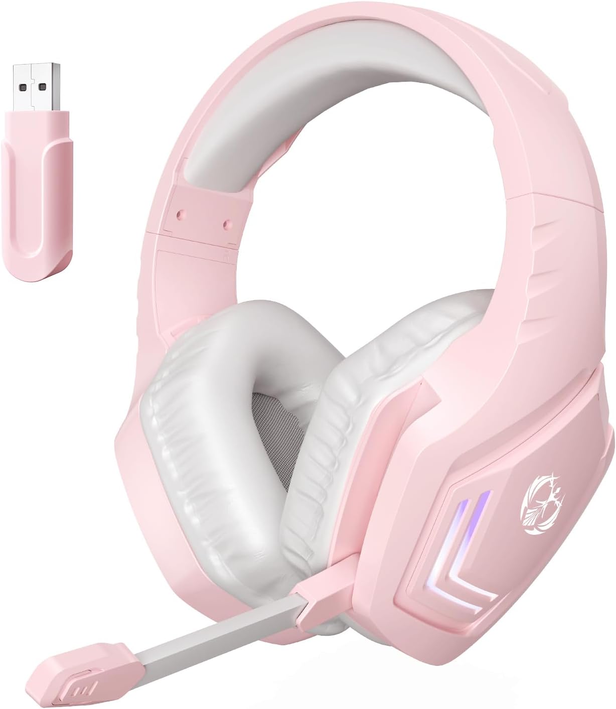 Wireless Pink Gaming Headset: Immersive Sound – GearMustHave