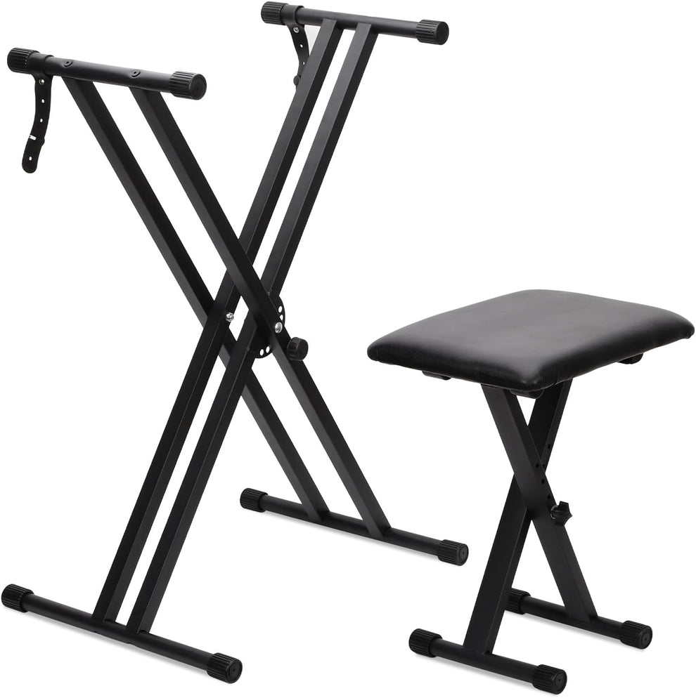 Adjustable Keyboard Stand Set with Locking Straps – GearMustHave