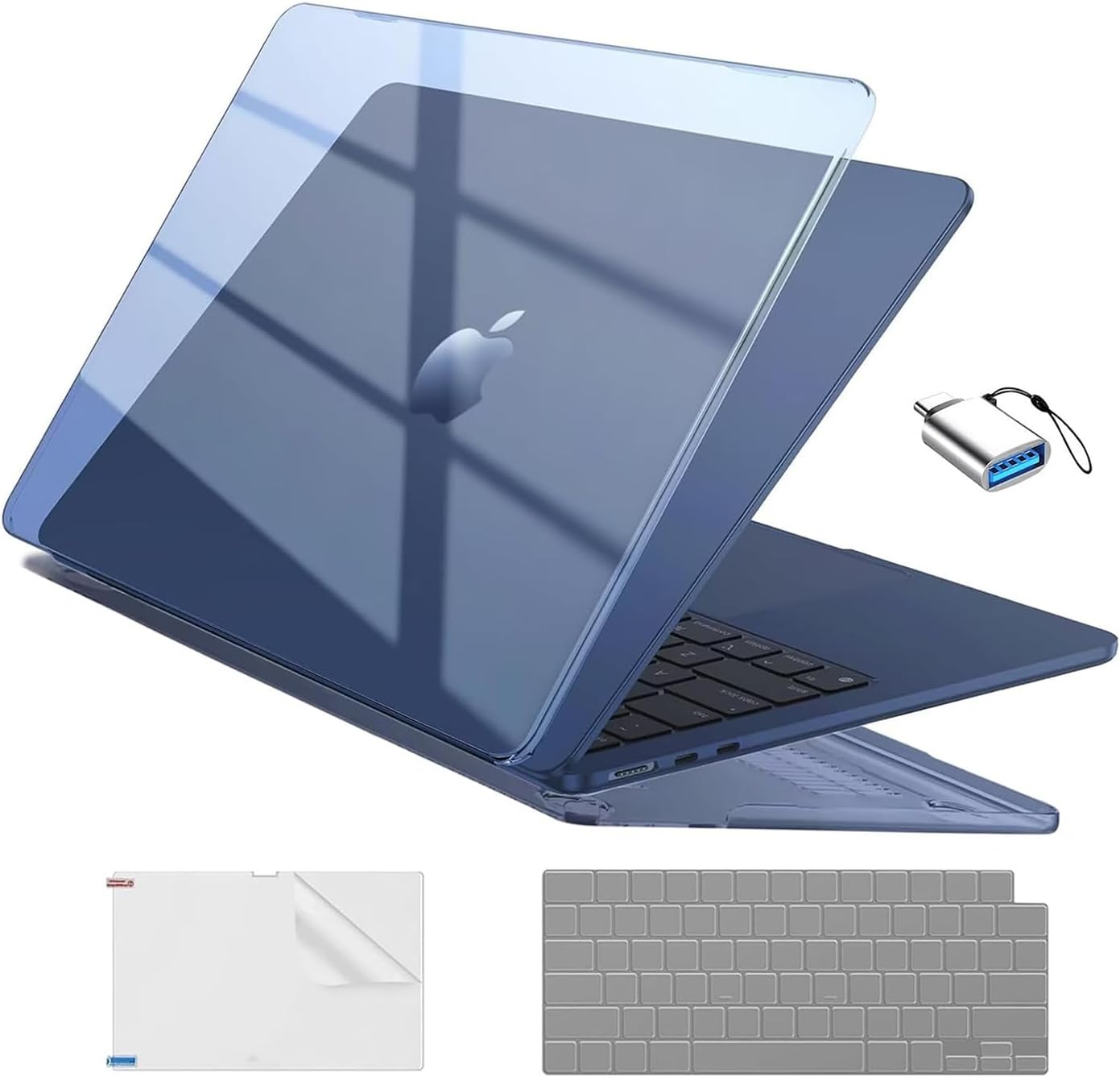 Ultimate Protection Set for MacBook Air 13 2022-2025, Crystal Midnight ...