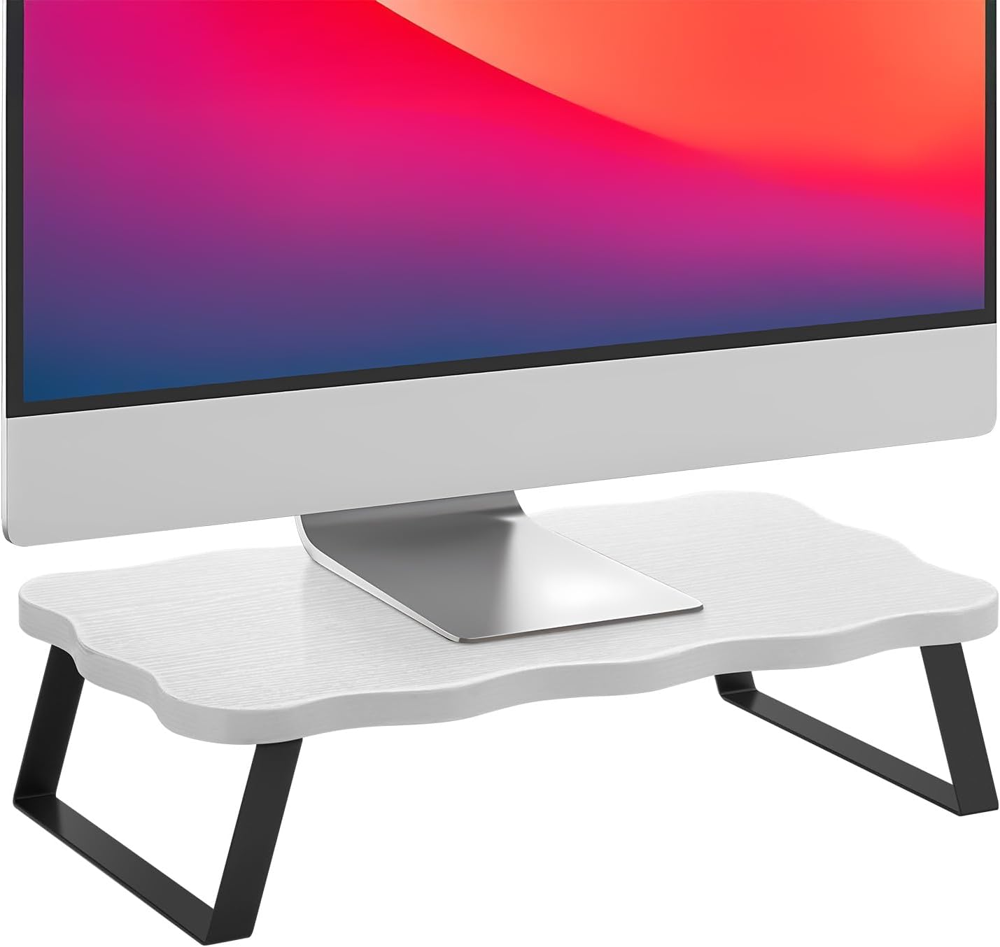 Wooden Monitor Stand Riser - Space-Saving Desk Organizer – GearMustHave