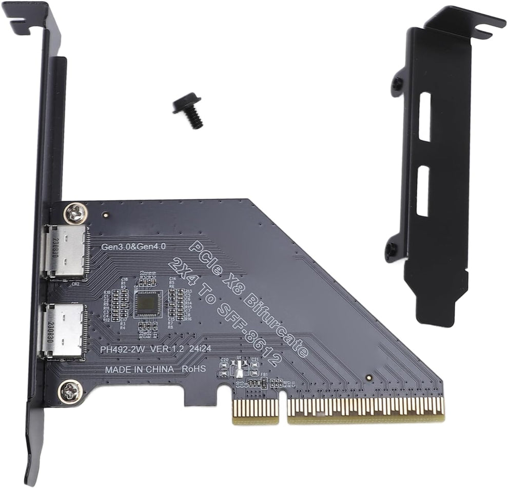 High Speed NVMe SSD Connection: PCIe 4.0 X8 Oculink Card – GearMustHave