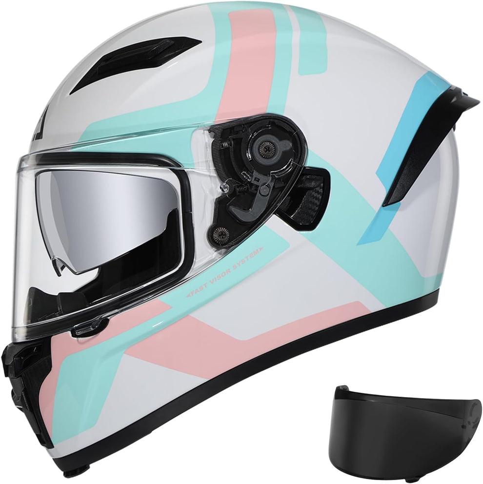 Dual Visor Full Face Motorcycle Helmet - DOT Approved – GearMustHave