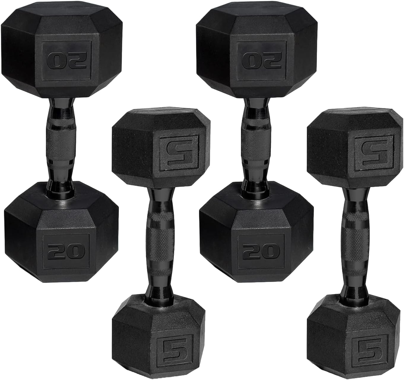 50 lbs Coated Dumbbell Set | Versatile Styles – GearMustHave