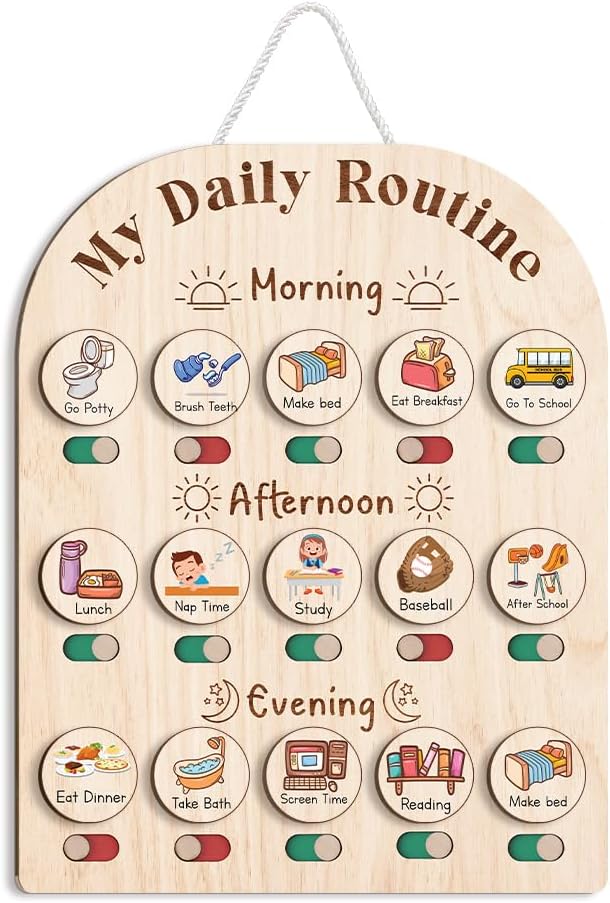 Daily Routine Chart for Kids - Visual Schedule for Toddlers – GearMustHave