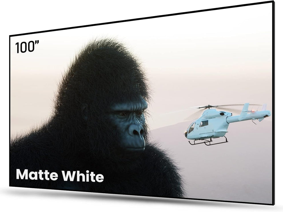 100-inch Fixed Frame Projector Screen: 4K/8K Ultra HD – GearMustHave