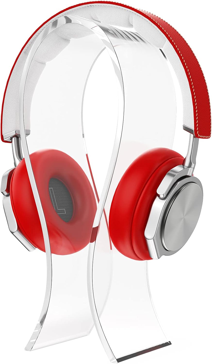 AmoVee Acrylic Headphone Stand - Display & Support All Sizes - Transpa ...