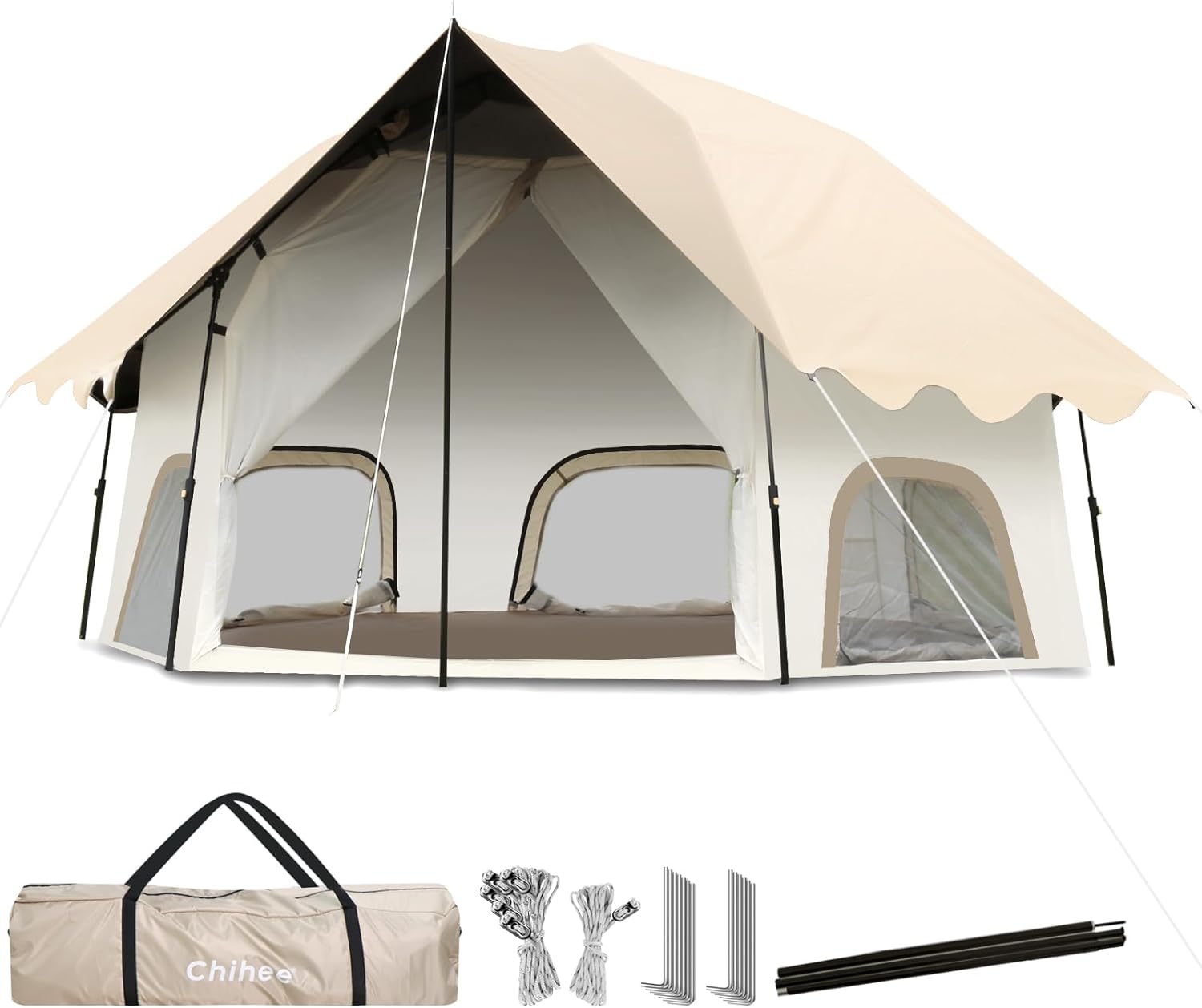 Chihee Pop-Up Family Cabin Tent: Spacious, Waterproof & Easy Setup ...