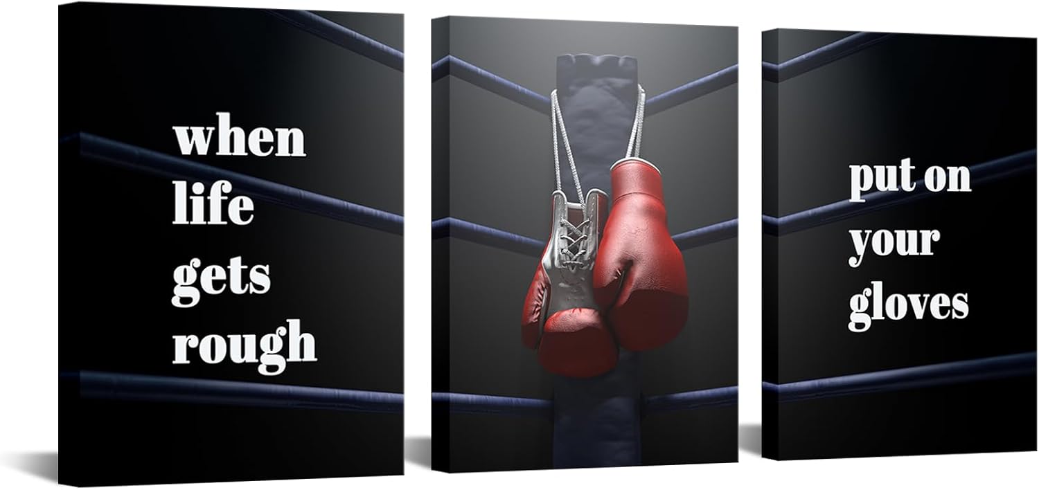 Motivational Boxing Gloves Art Set – GearMustHave