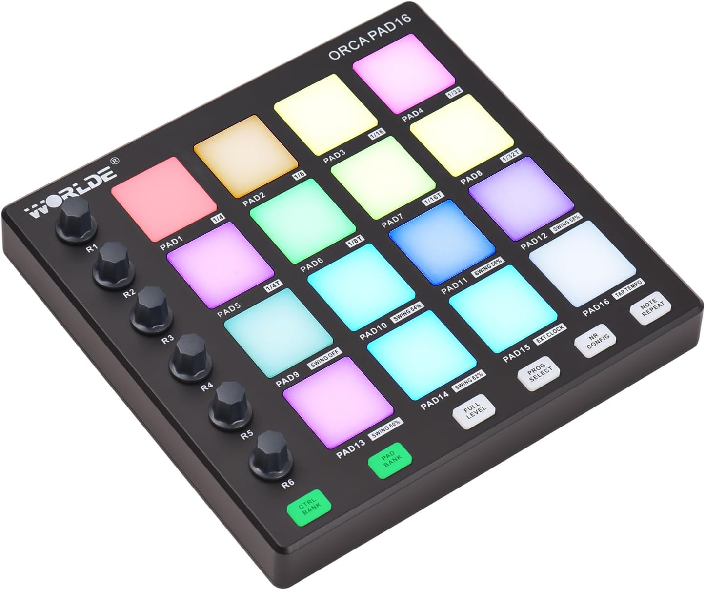 Portable MIDI Controller with Full Level Buttons – GearMustHave
