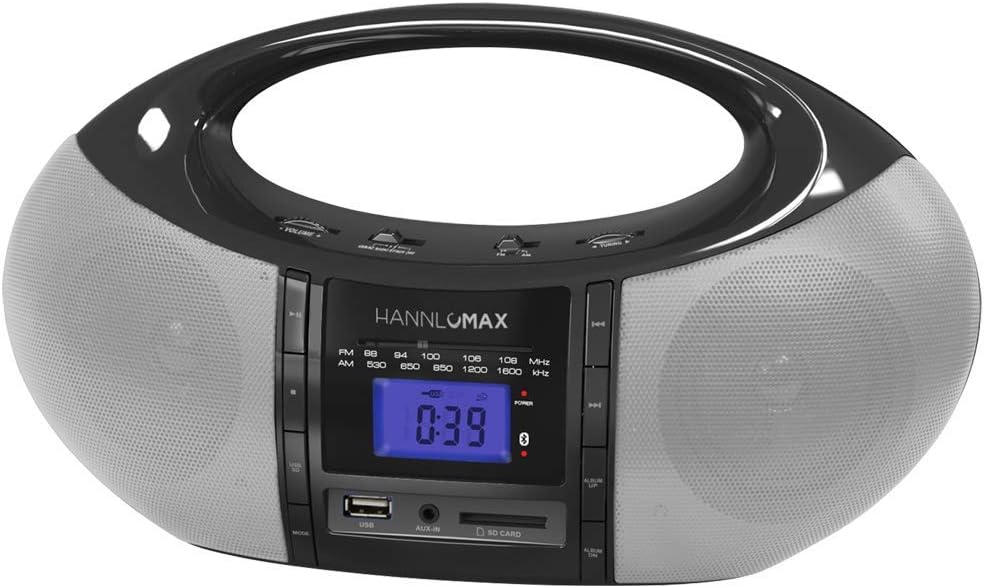 HANNLOMAX HX-506R Portable Radio with Bluetooth - Dual Power Source ...