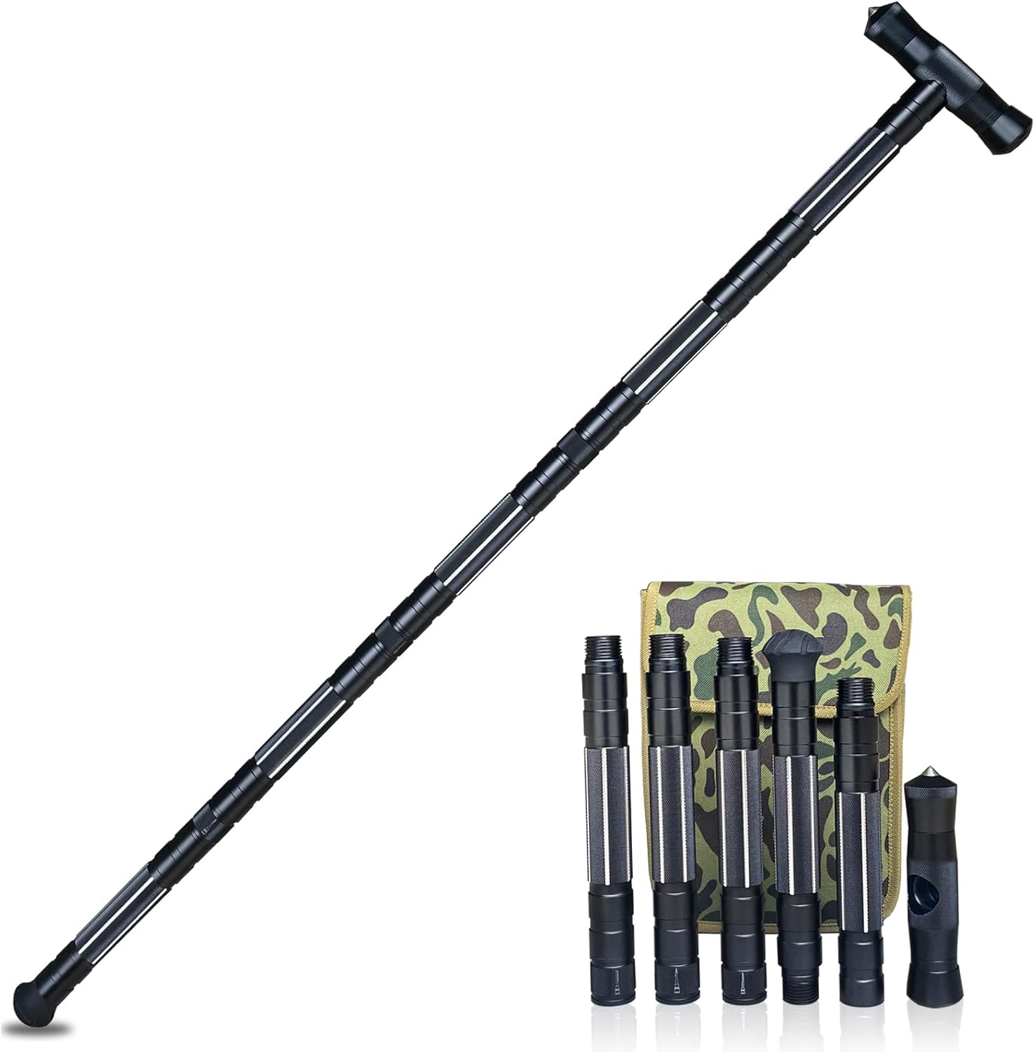 Portable Tactical Hiking Stick - Outdoor Multitool – GearMustHave