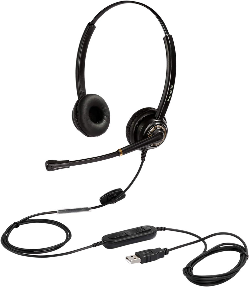 KEMEILE USB Headset: Noise Cancelling Mic & Volume Control – GearMustHave
