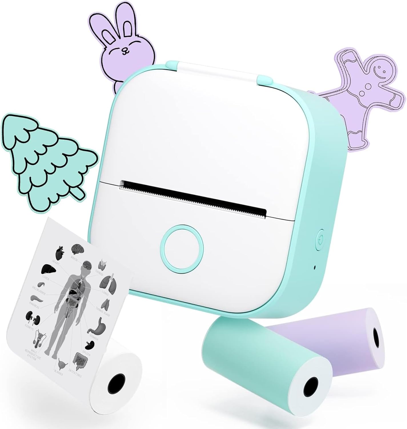 Pocket Bluetooth Mini Sticker Printer with Paper – GearMustHave
