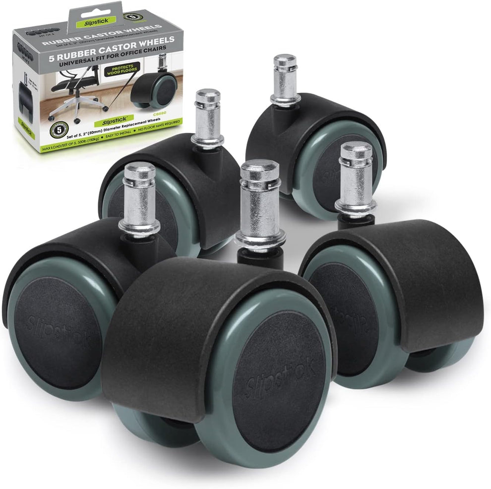 Premium Floor-Protecting Chair Caster Wheels Set - Slipstick – GearMustHave