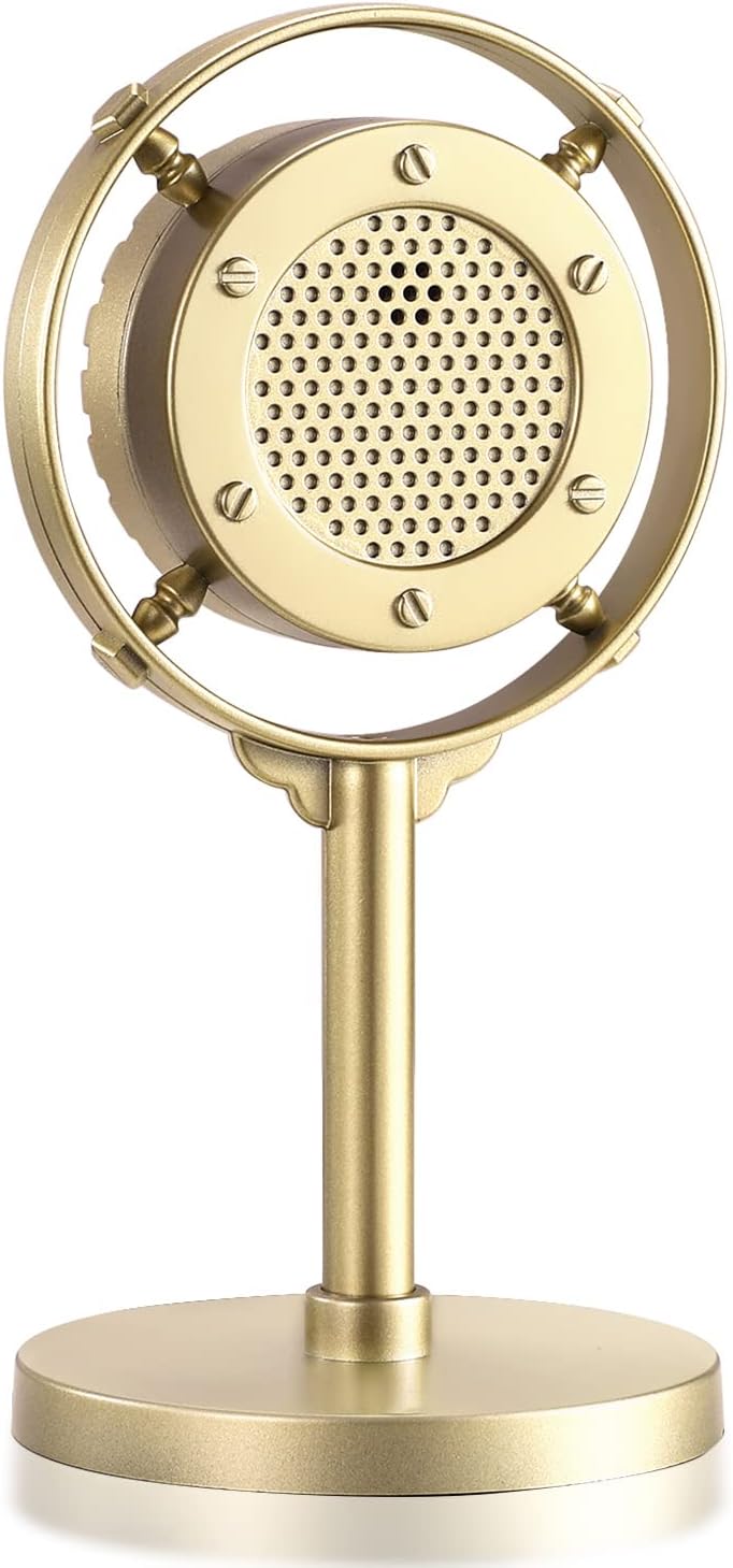 Vintage Gold Prop Microphone for Collectors – GearMustHave