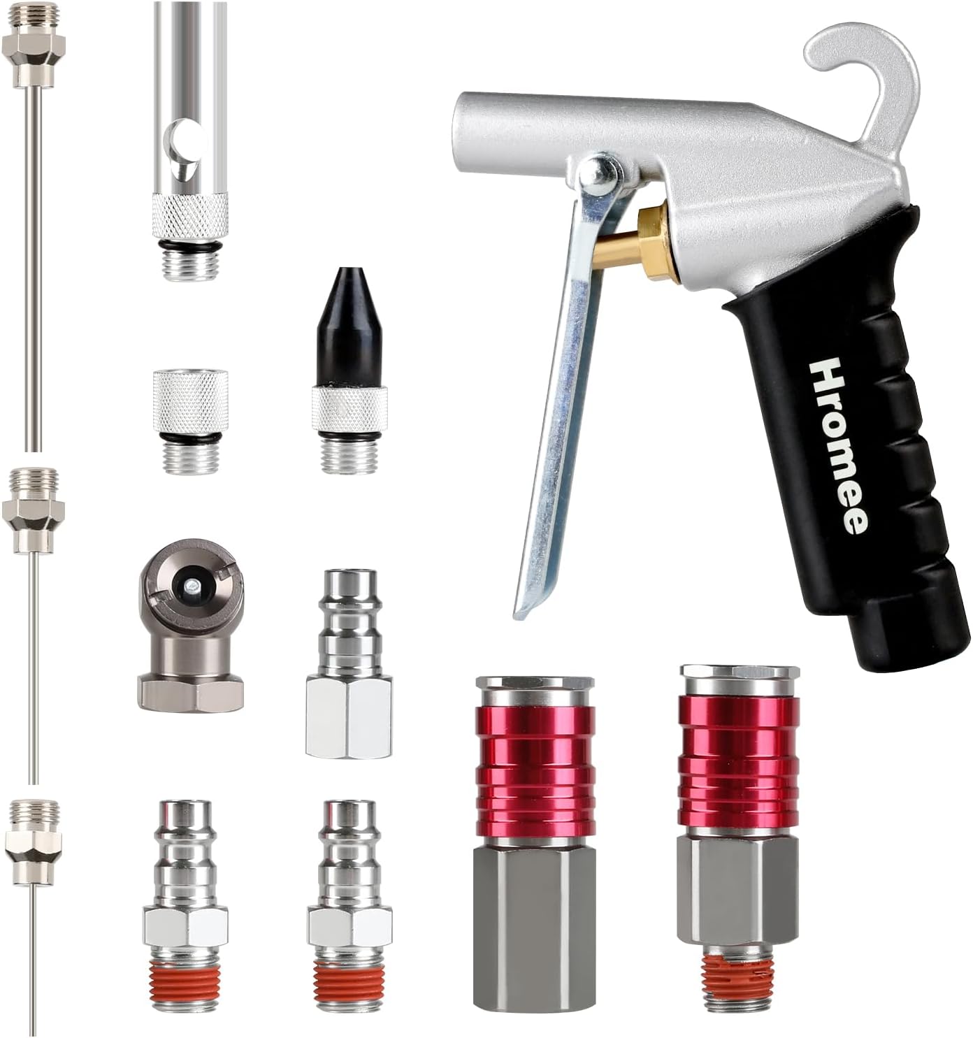 Hromee High Flow Air Blow Gun Kit - 13pc Accessory Set – GearMustHave