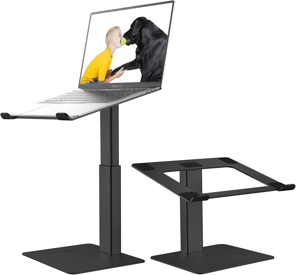Adjustable Aluminum Laptop Stand: Ergonomic Sitting & Standing Riser ...