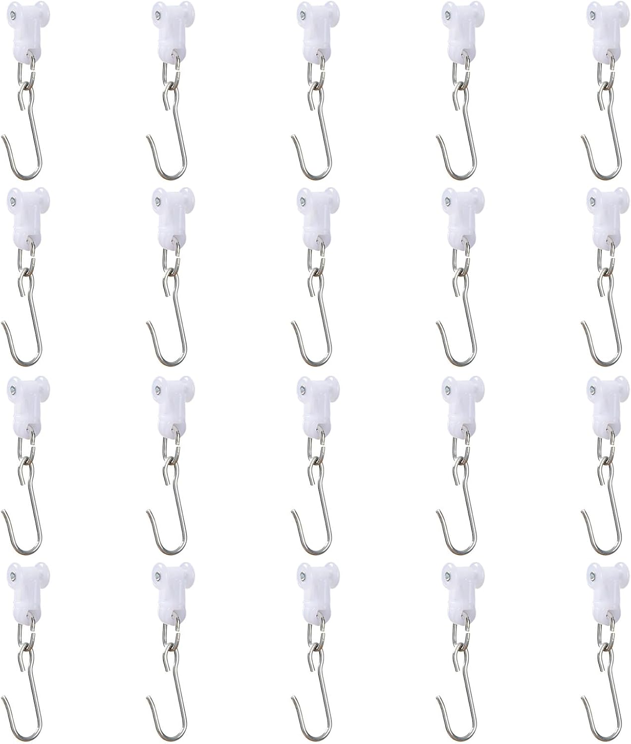 Stainless Steel Ceiling Track Hooks /20 Pack – GearMustHave