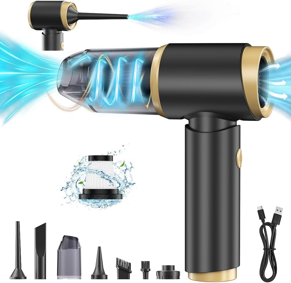 Powerful Cordless Car Vacuum Cleaner - Versatile Multi-Nozzles ...