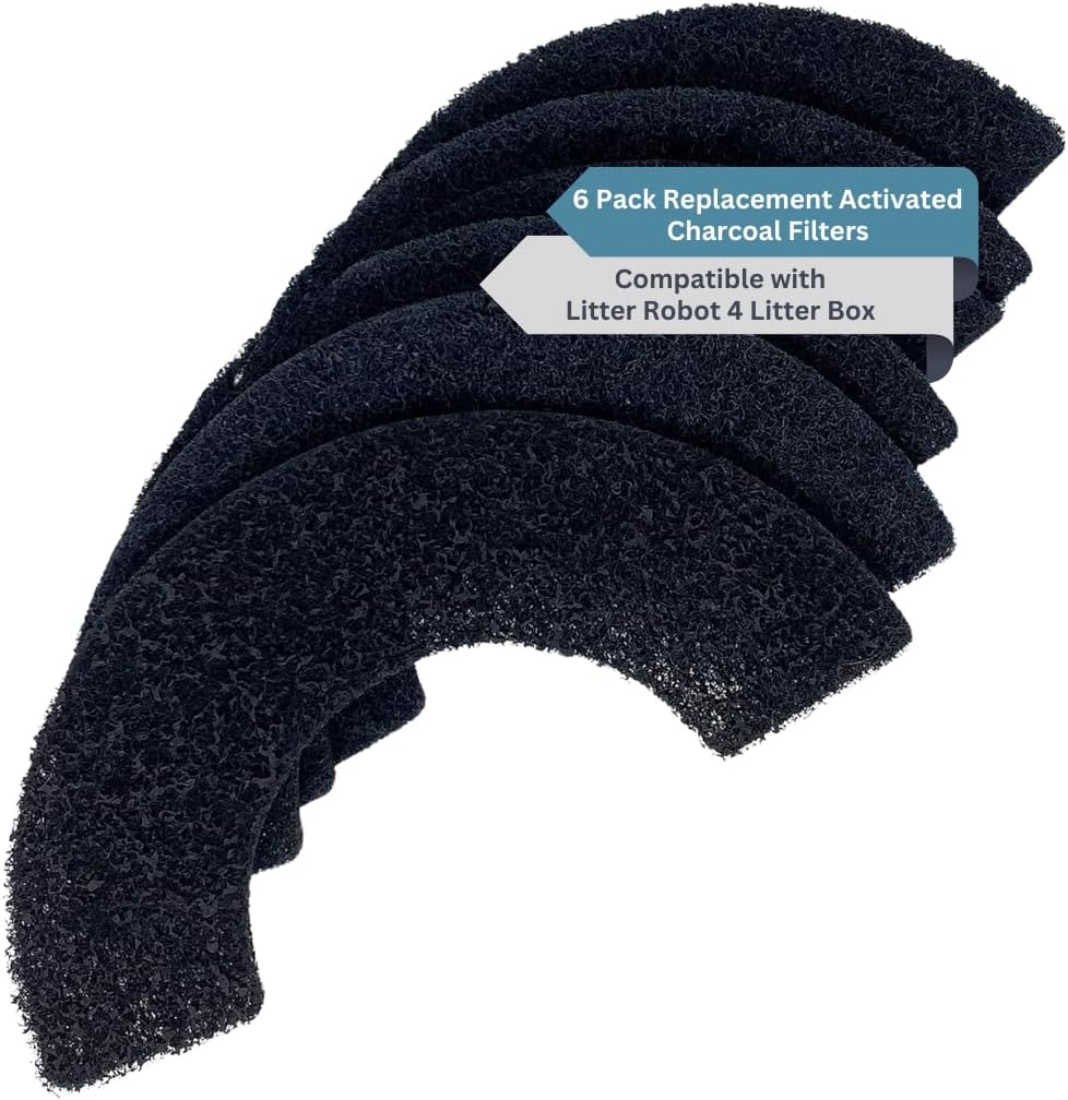6-Pack Natural Absorbent Cat Litter Box Filters – GearMustHave