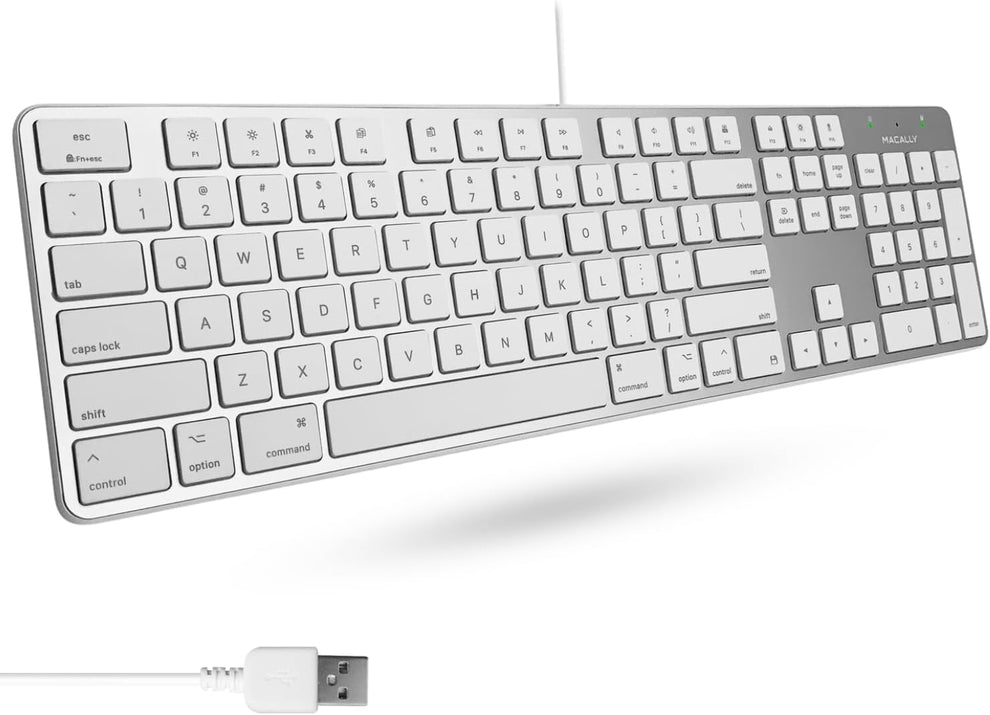 Macally Ultra-Slim USB Keyboard - Enhanced Typing Efficiency – GearMustHave