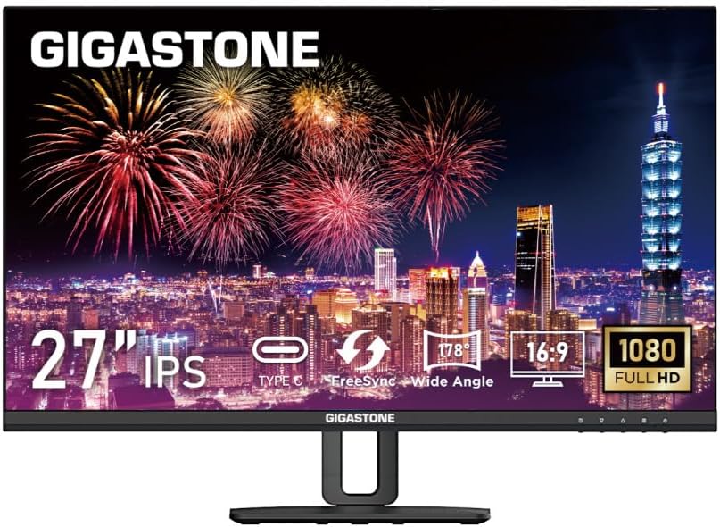 Gigastone 27 FHD Monitor, 100Hz, 1ms, Built-in Speakers – GearMustHave