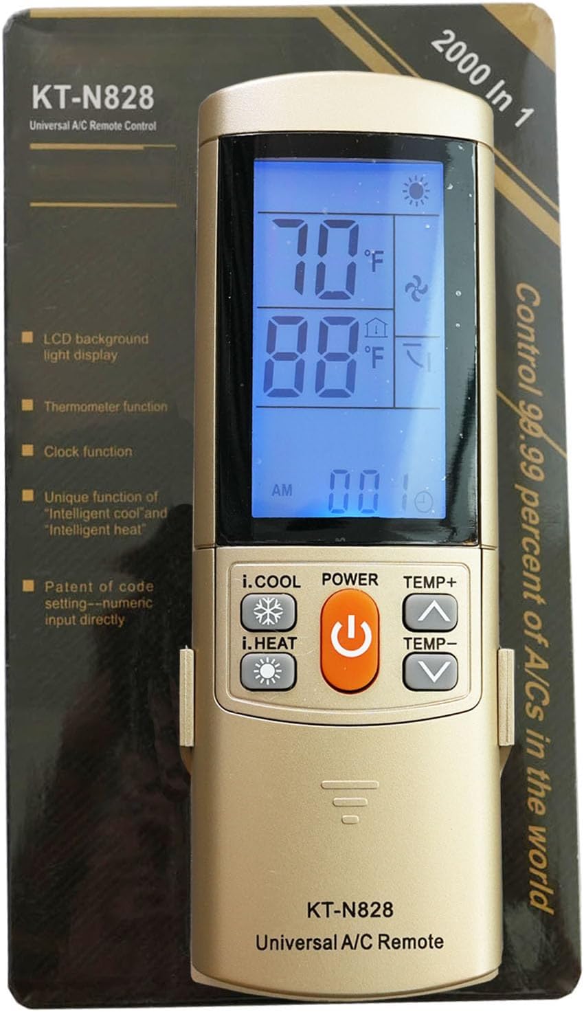 Universal Gold AC Remote: Control Multiple Brands – GearMustHave