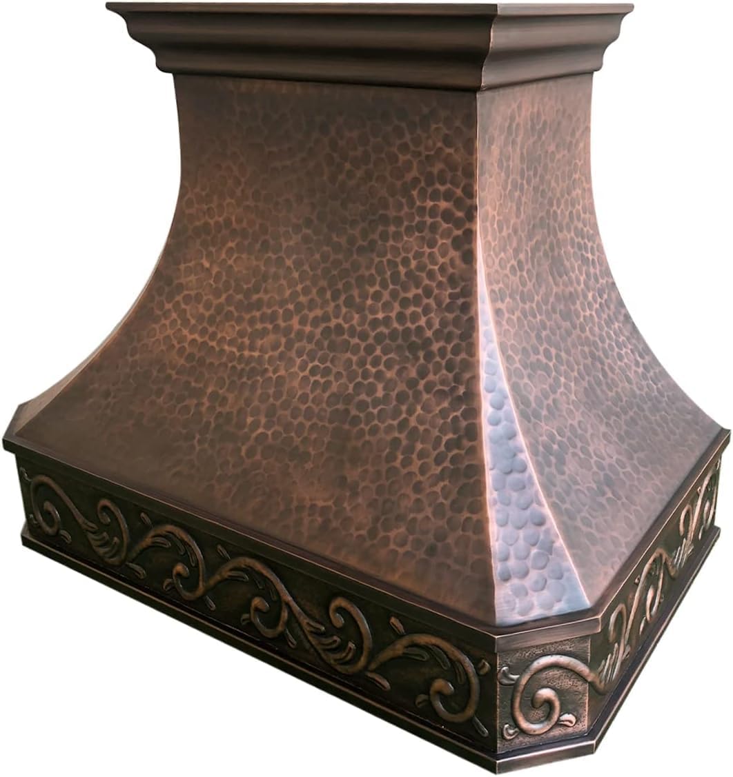 SINDA Hammered Copper Range Hood | Efficient Insert – GearMustHave