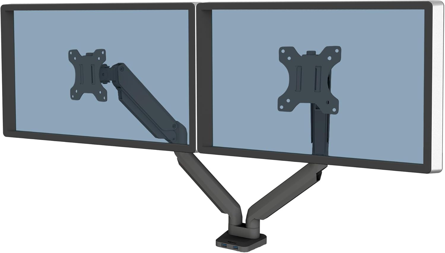 Fellowes Dual Monitor Arm - Ultimate Ergonomic Setup! – GearMustHave