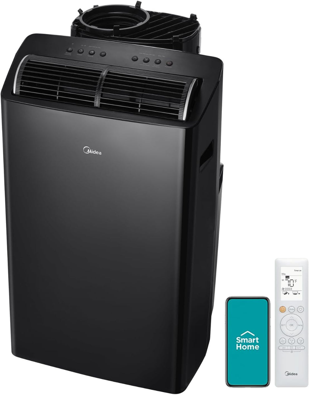 Midea 14,000 BTU Black Air Conditioner - Efficient Cooling – GearMustHave