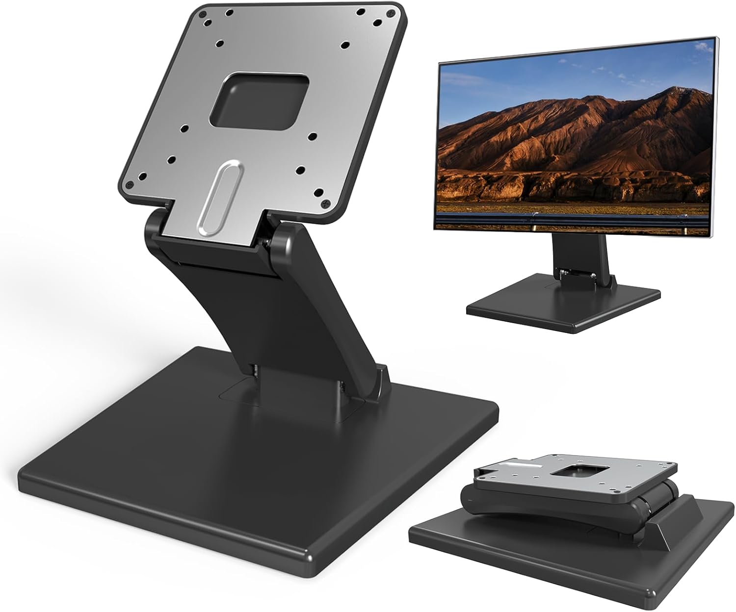Foldable VESA Stand - Space-Saving Single Monitor Mount – GearMustHave