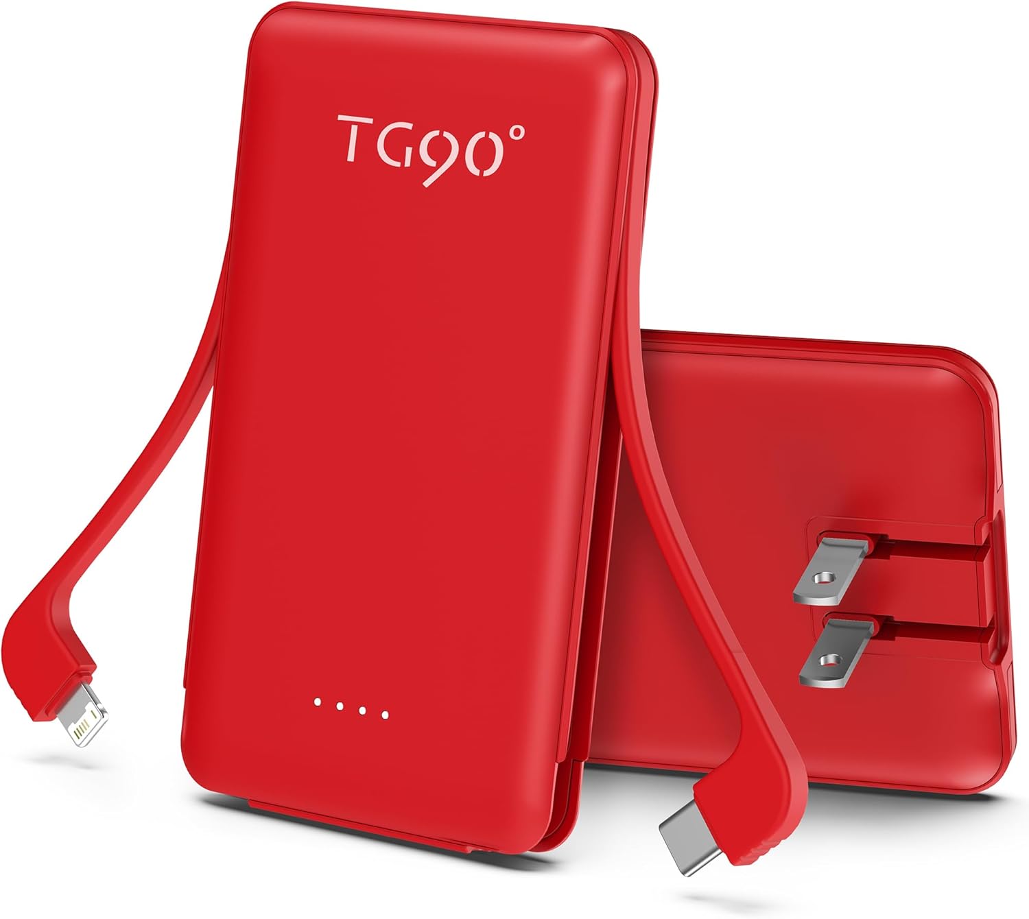 Ultra Slim 5000mAh Power Bank with Built-in Plug – GearMustHave