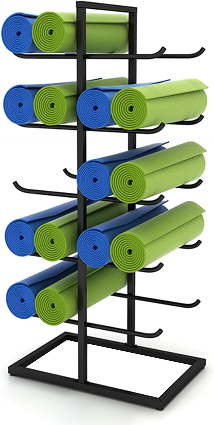 Space-Saving 5 Tier Yoga Mat Rack – GearMustHave