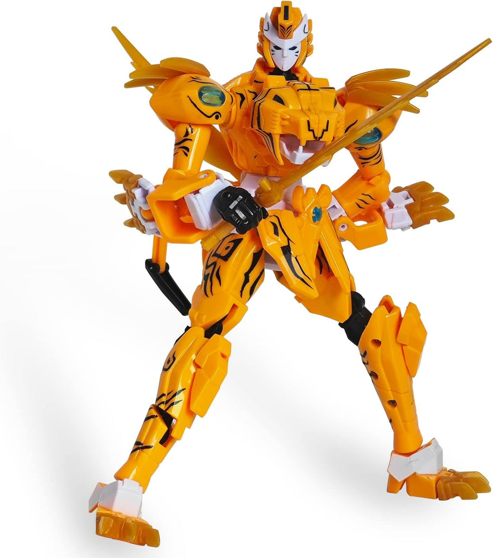 9-Inch Deformation Robot Figure - Transforming Manchurian Tiger Toy ...