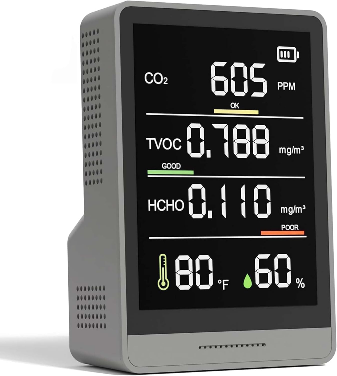 Portable Air Quality Tester - Monitor CO2, Temp & Humidity – GearMustHave