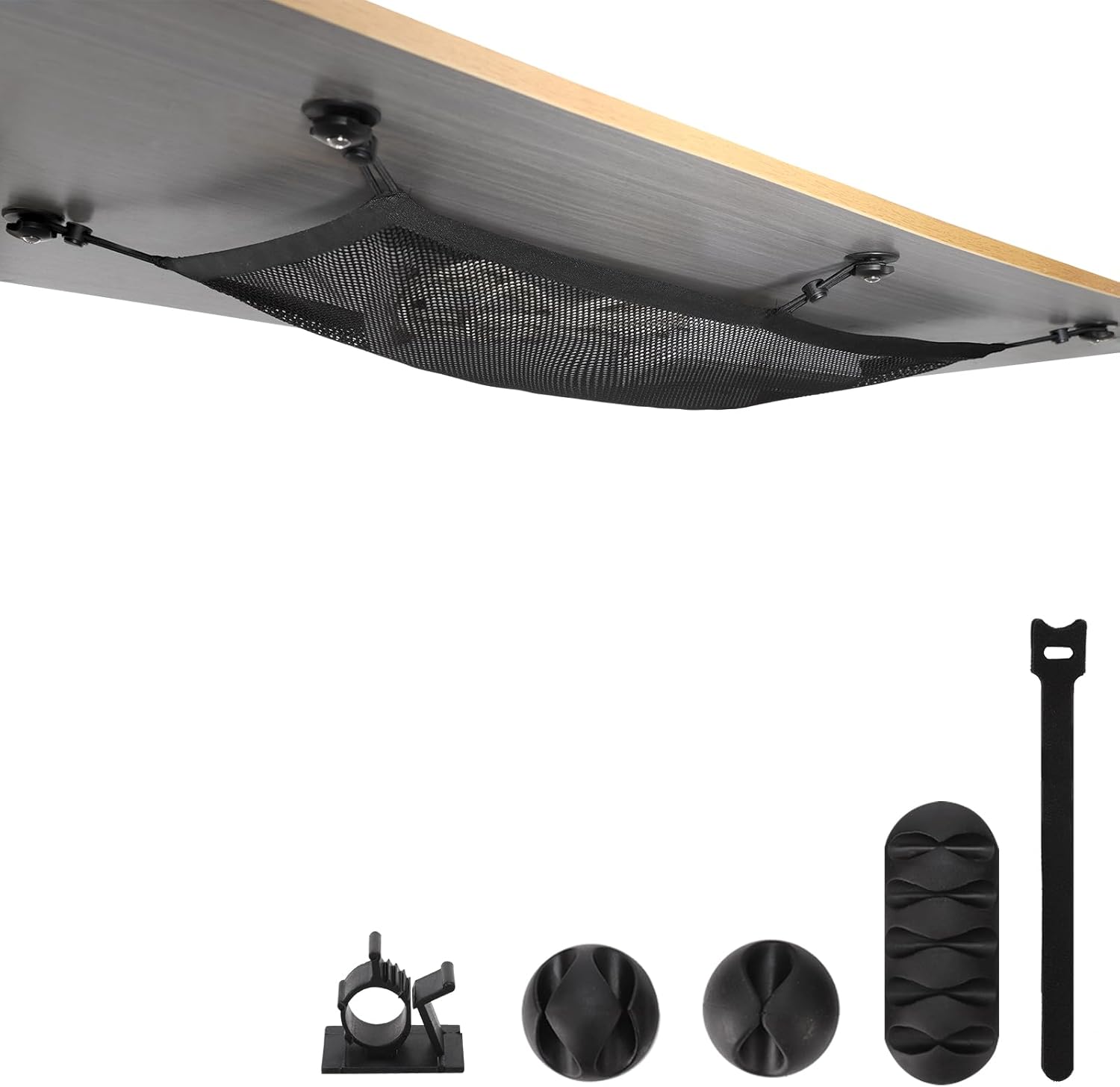 Neowic | Under Desk Cable Management Net - Organize Cables Easily ...