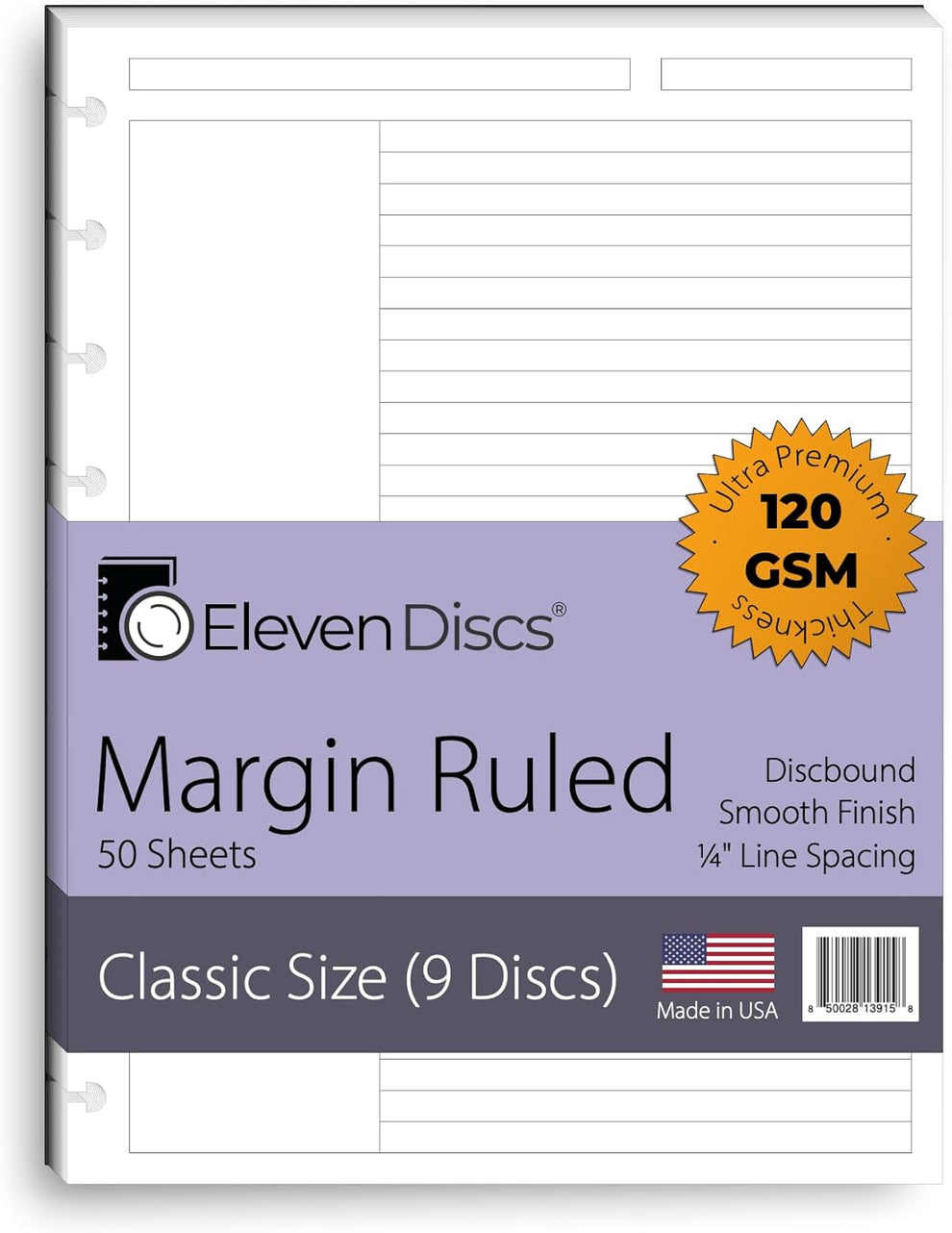 Premium Margin Ruled Paper - 120gsm - Eleven Discs – GearMustHave