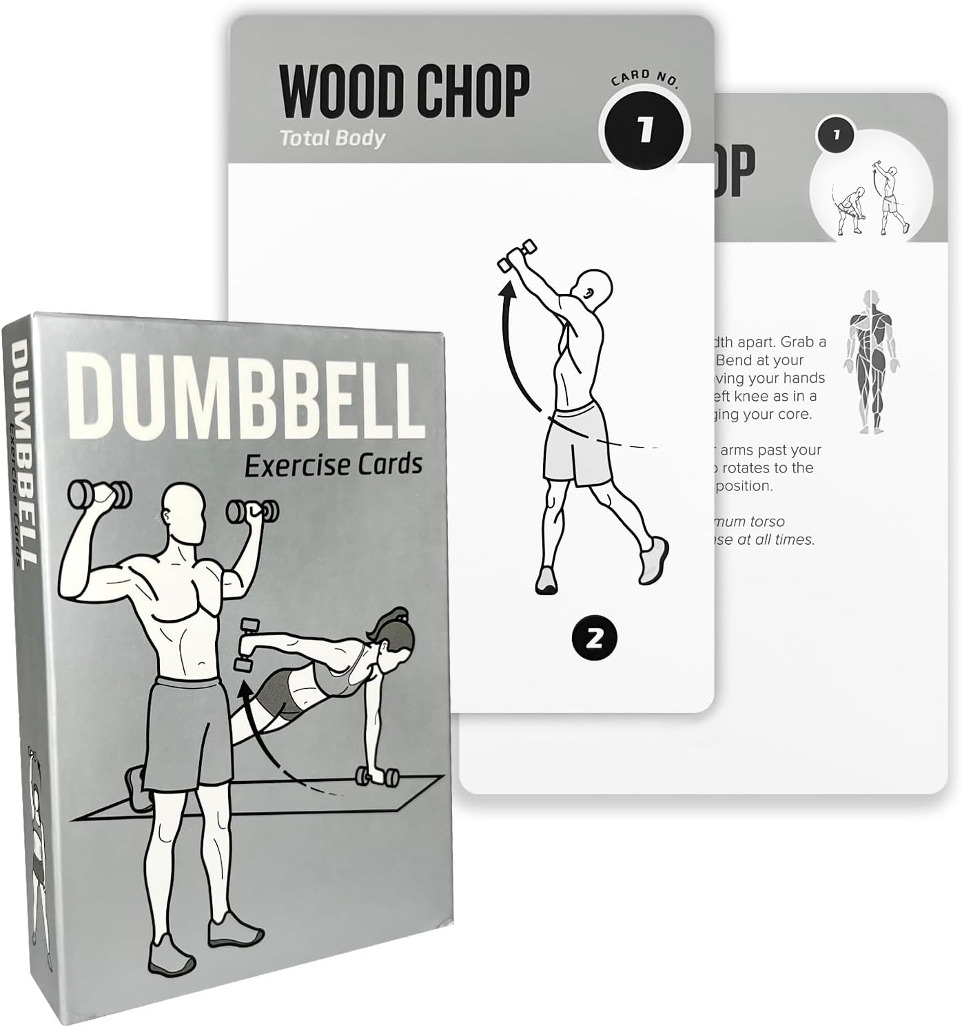 ELAORY Dumbbell Workout Cards - 62 Exercises for Home & Gym – GearMustHave