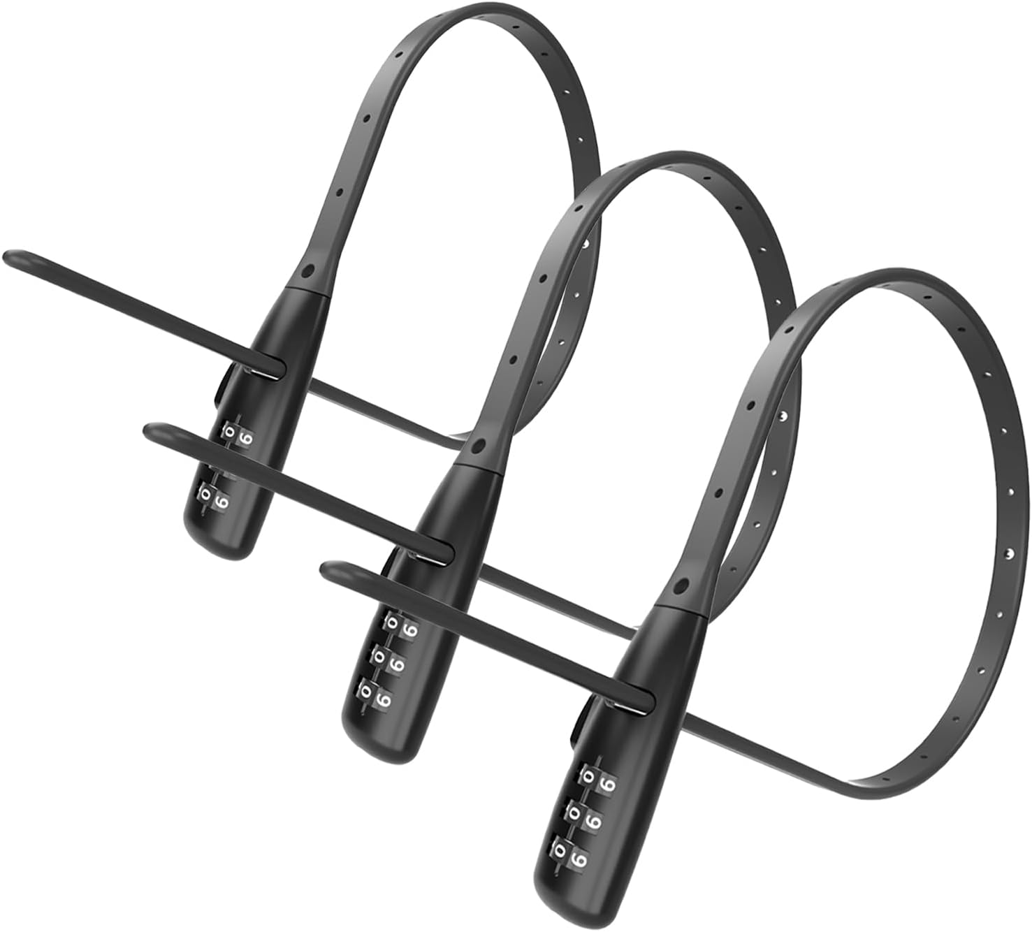 3-Digit Adjustable Cable Lock - Lightweight Security (3 Pack ...