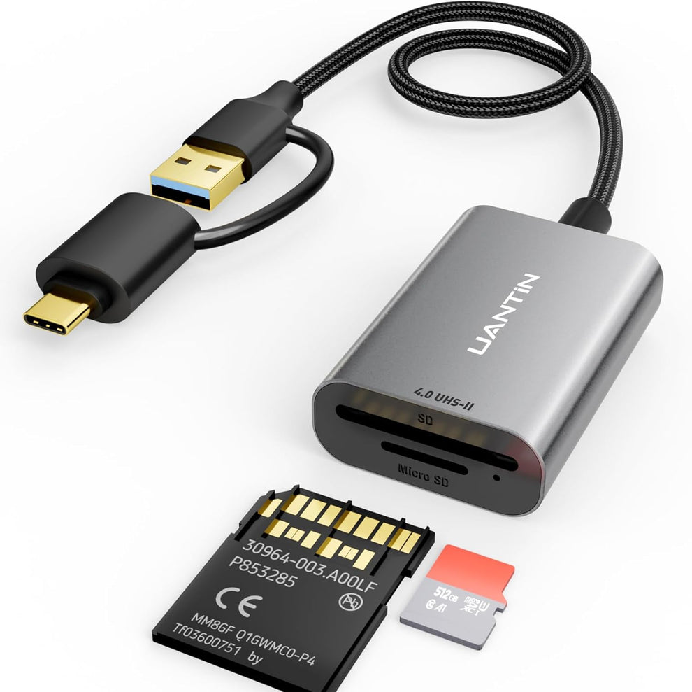 High-Speed USB C SD Card Reader | 2-in-1 Memory Reader – GearMustHave