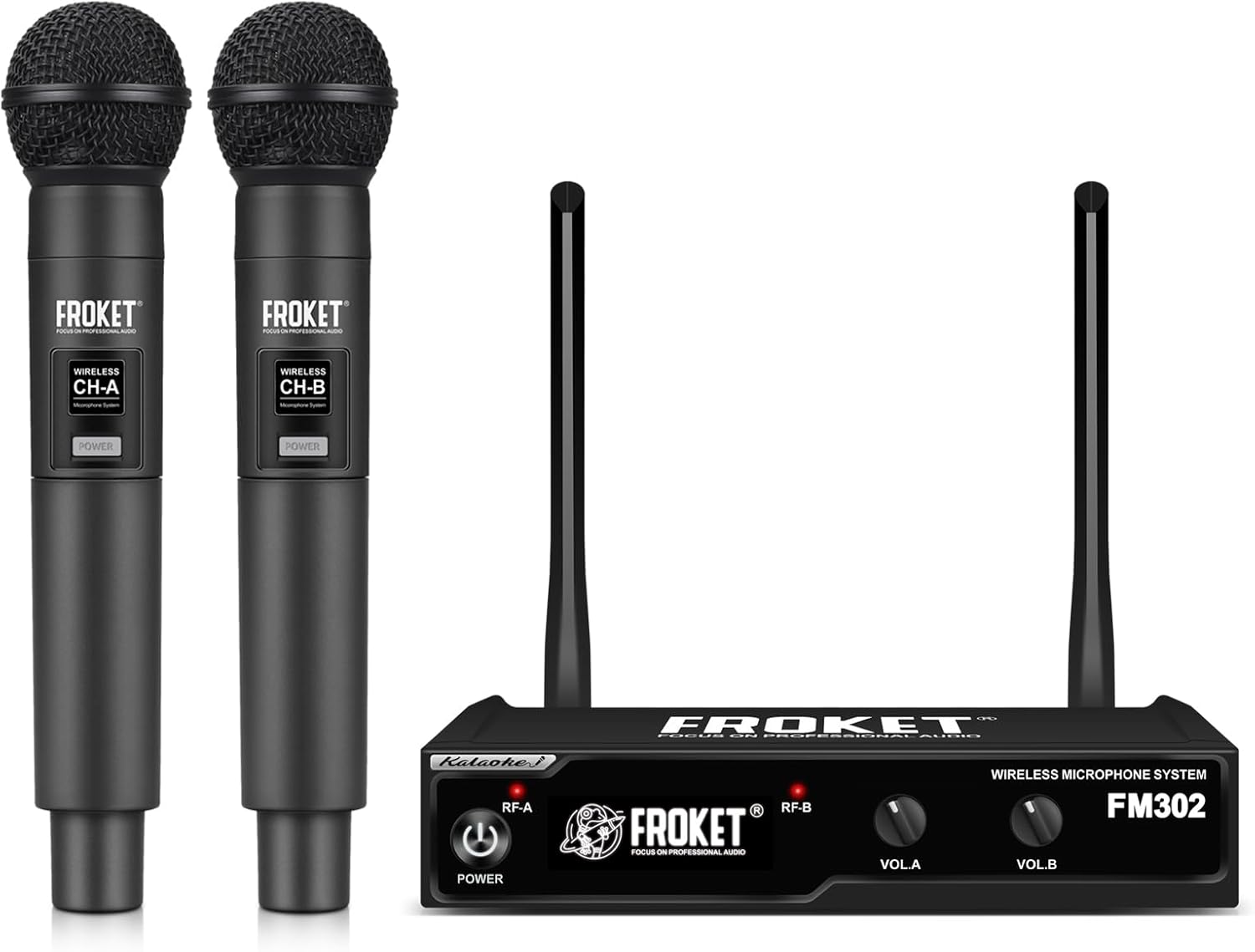 Wireless Dual Mic Set | 260FT Range | Perfect for Events – GearMustHave